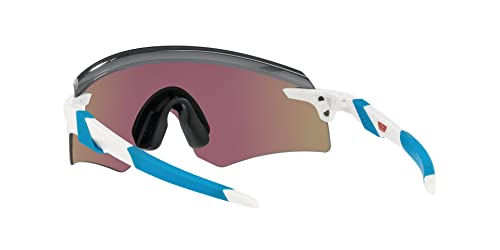Oakley mens Oo9471 Encoder Sunglasses, Polished White/Prizm Sapphire, 36 mm US