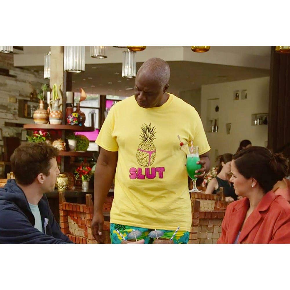 Brooklyn Nine-Nine Pineapple Slut Men's Short Sleeve T-Shirt - Banana - Large