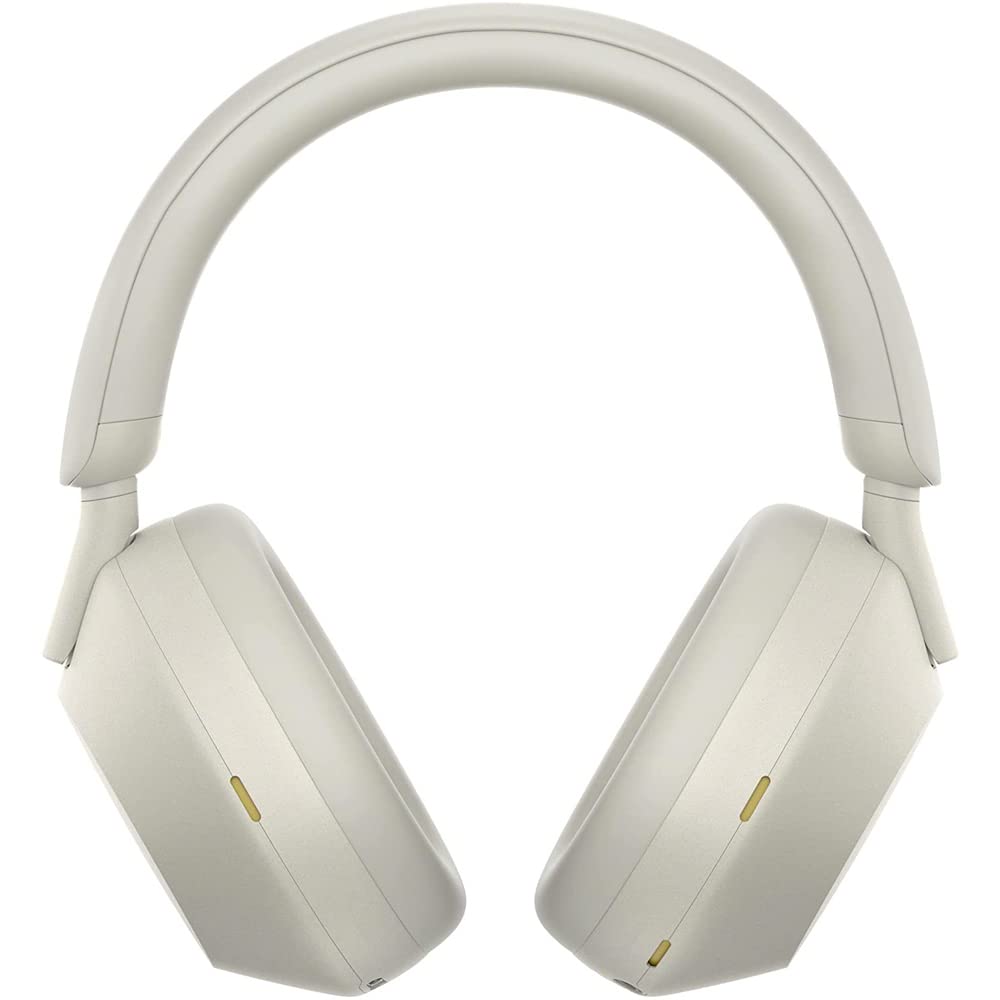Sony WH1000XM5/S Wireless Industry Leading Noise Canceling Headphones Silver (Renewed) Bundle with 2 YR CPS Enhanced Protection Pack