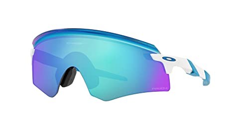 Oakley mens Oo9471 Encoder Sunglasses, Polished White/Prizm Sapphire, 36 mm US