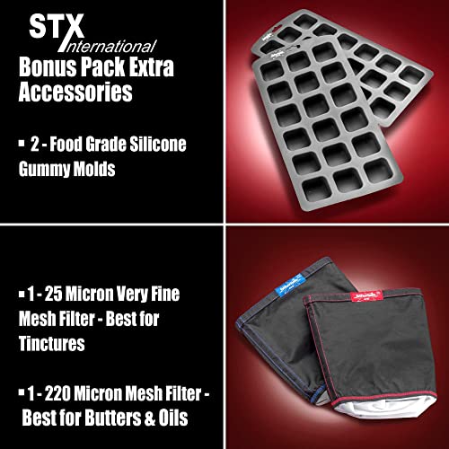 PREMIUM PACK • STX Infuzium 420 Butter-Oil-Tincture Infuser & STX Activation 420 Decarboxylator Herbal Activator All-In-One Bundle • Infuse From 2 to 10 Sticks Butter • Decarb Up to 2 Oz of Product!