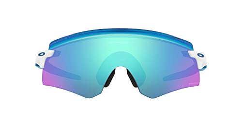 Oakley mens Oo9471 Encoder Sunglasses, Polished White/Prizm Sapphire, 36 mm US