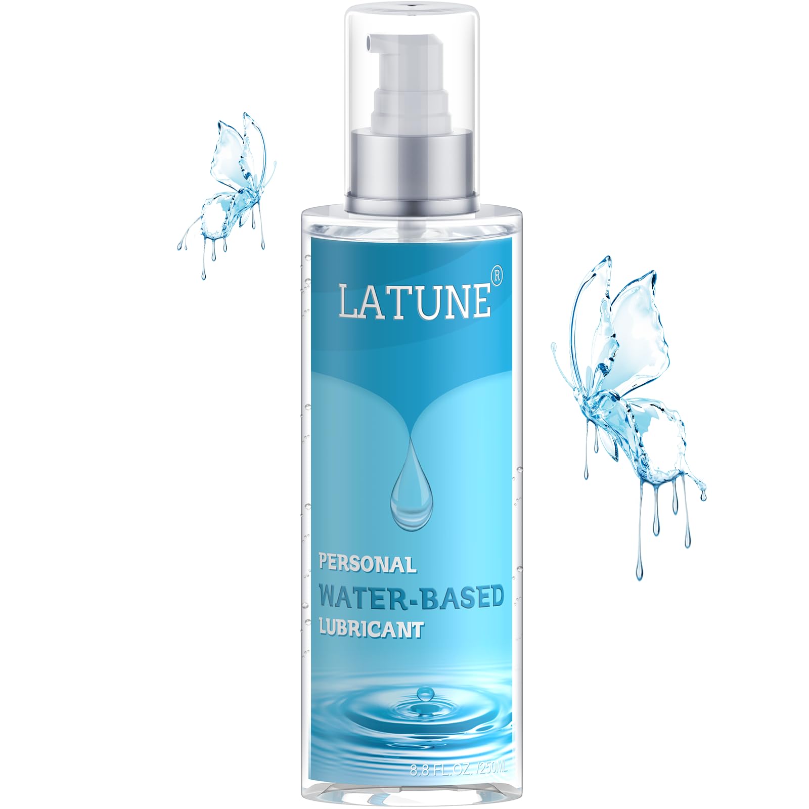 8.5 oz Water Based Lube - Mild Personal Lubricant, Condom Compatible Lube, Water Based Lube Personal Lubricant for Men, Women, and Couples