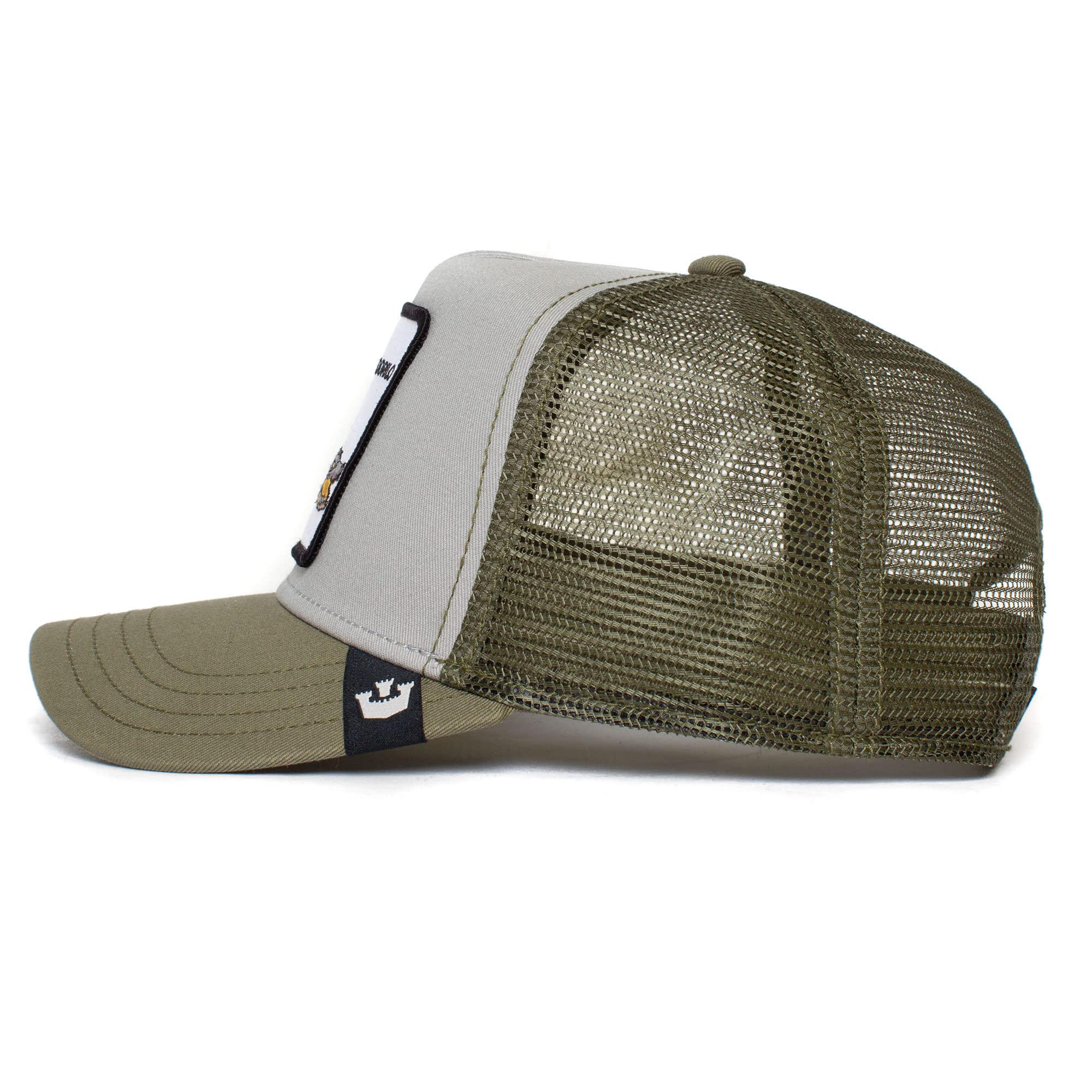 Goorin Bros. The Farm Unisex Spanish-Language Adjustable Mesh Trucker Hat, Olive (Crocodillio), One Size