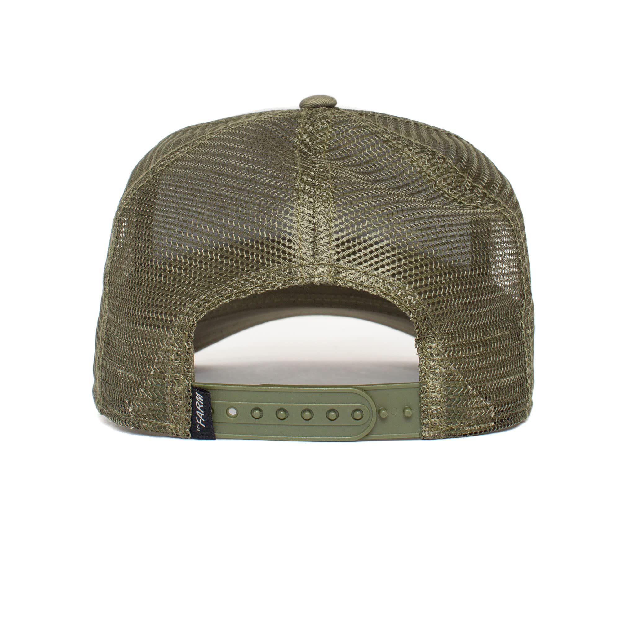 Goorin Bros. The Farm Unisex Spanish-Language Adjustable Mesh Trucker Hat, Olive (Crocodillio), One Size