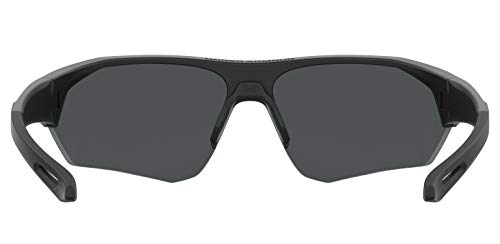 Under Armour UA 0001/G/S Special Shape Sunglasses, Matte Black/Grey, 72mm, 10mm