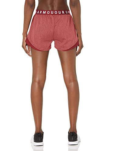 Under Armour Women's Play Up Twist Shorts 3.0 , Black Rose (664)/White , X-Large