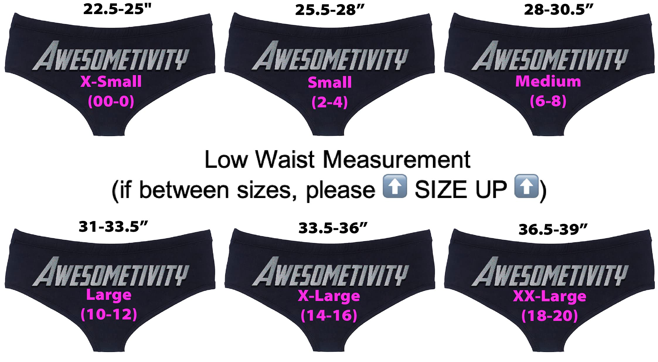 AWESOMETIVITY Naughty Panty Hipster Underwear - BDSM Kinky Gift for Cum Slut, XS