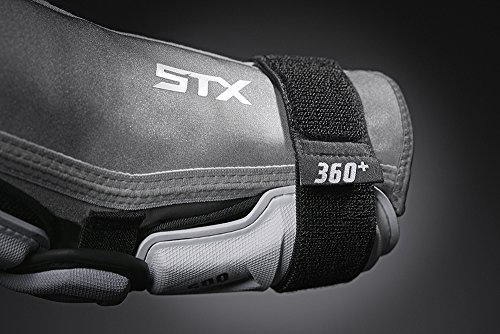 PD AGS5 03 WE/XX STX Lacrosse Stallion 500 Arm Guard, White, Large