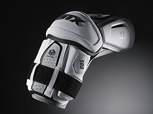 PD AGS5 03 WE/XX STX Lacrosse Stallion 500 Arm Guard, White, Large