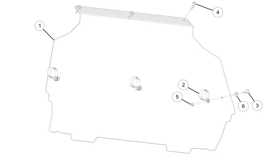 Genuine Polaris RZR 200 EFI Poly Rear Panel (Requires Roof 2889739, Sold separately) 2889777