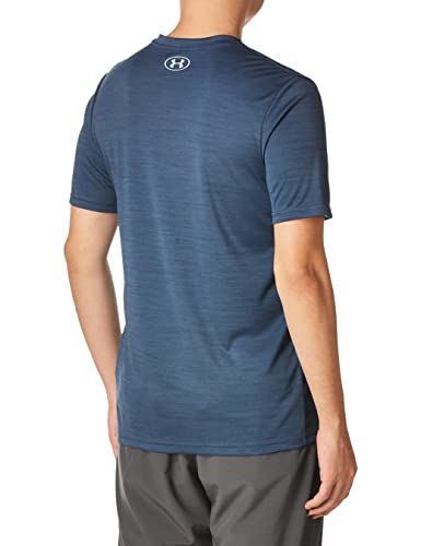 Under Armour Mens Tech 2.0 V-Neck Short-Sleeve T-Shirt (Academy Blue/Mod Gray - 408, Large)