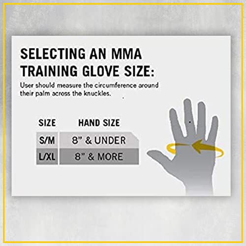 Everlast Pro Style MMA Grappling Gloves, Large/Xtra Large, (Black)