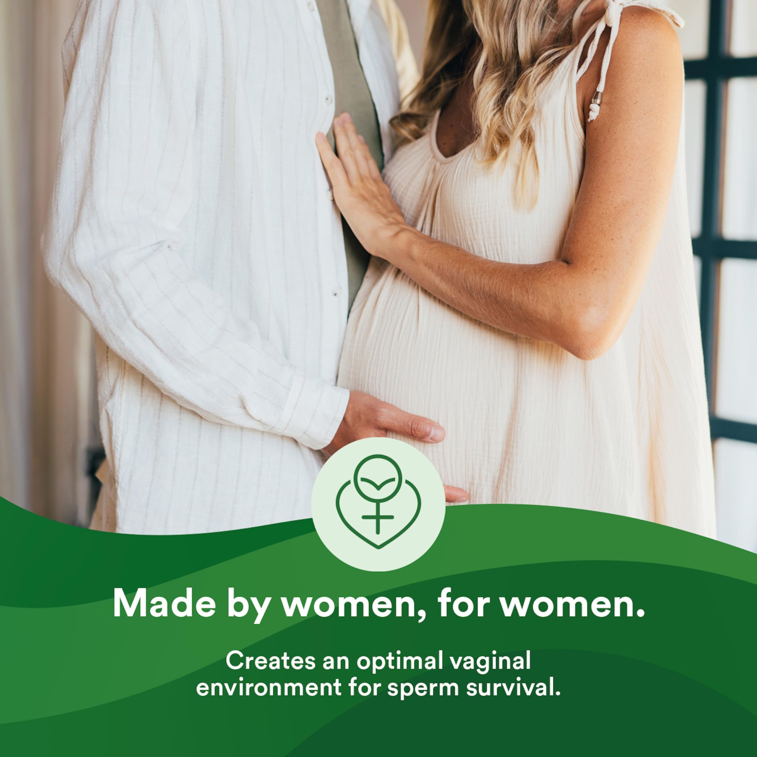 Good Clean Love Biogenesis Fertility-Friendly Lubricant, Water-Based Lube for Women & Couples Trying to Conceive, with Magnesium and Calcium Ions, Personal Lubricant, Safe for Toys, 2 Oz (2-Pack)