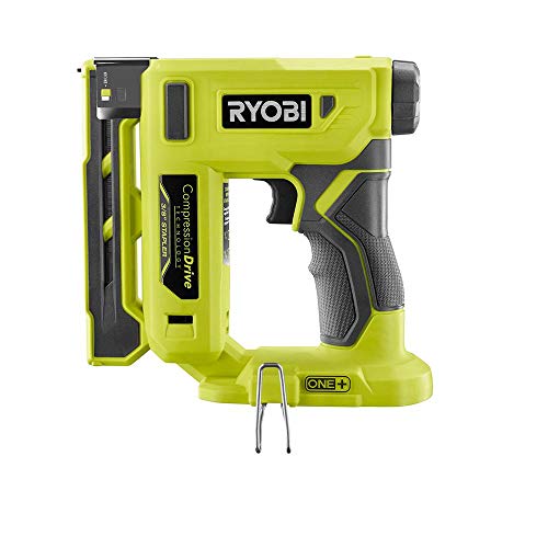Ryobi 18-Volt ONE+ Cordless Compression Drive 3/8 in. Crown Stapler (Tool Only) P317