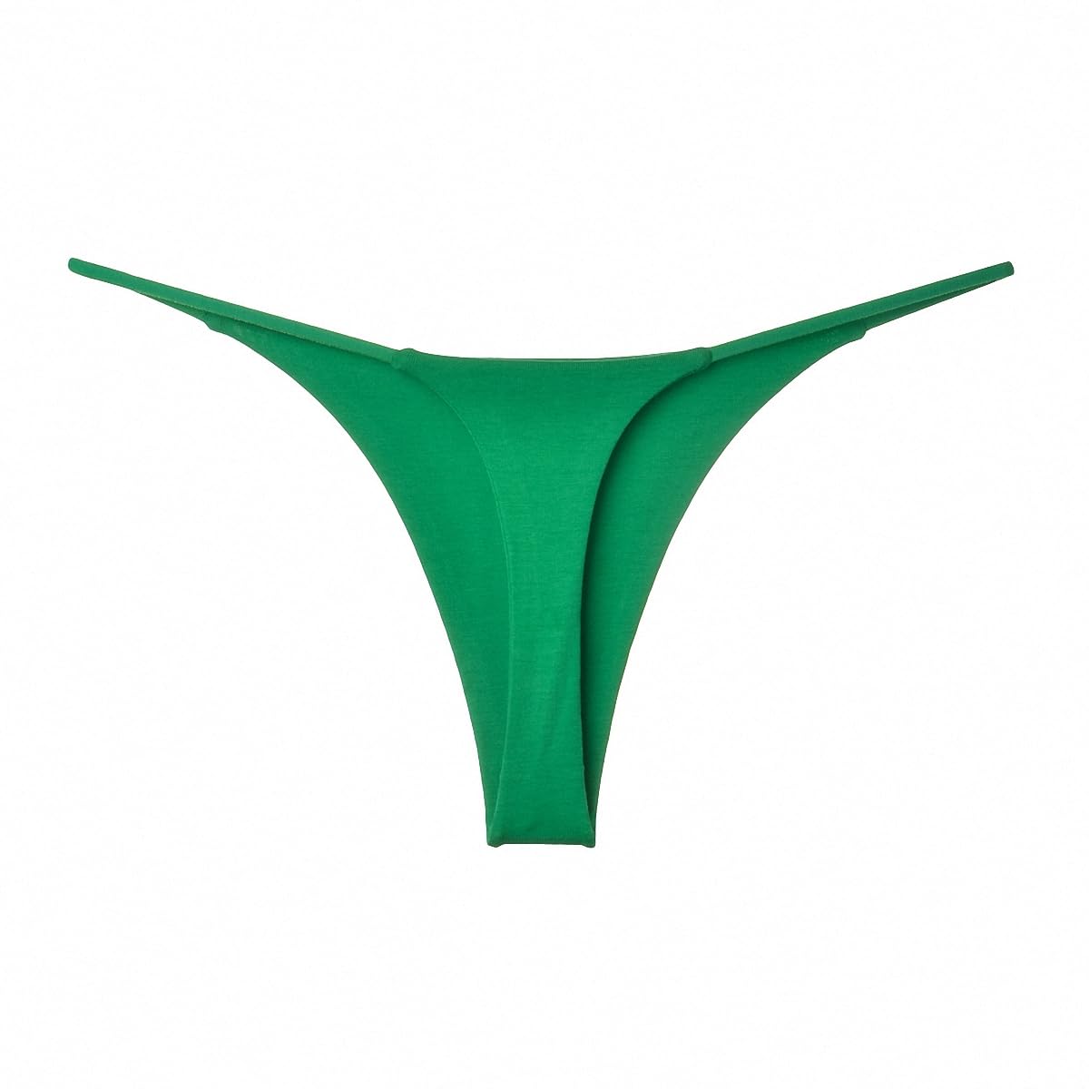 SAKVILSEC Women Underpants Seamless Thong Temptation Underwear High Waist G-String (L,Forest Green)