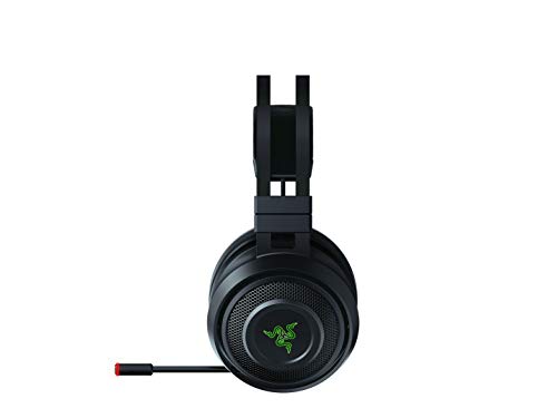 Razer Nari Wireless 7.1 Surround Sound Gaming Headset: THX Audio, Auto-Adjust Headband & Swivel Cups, Chroma RGB, Retractable Mic, For PC, PS4, PS5, Black