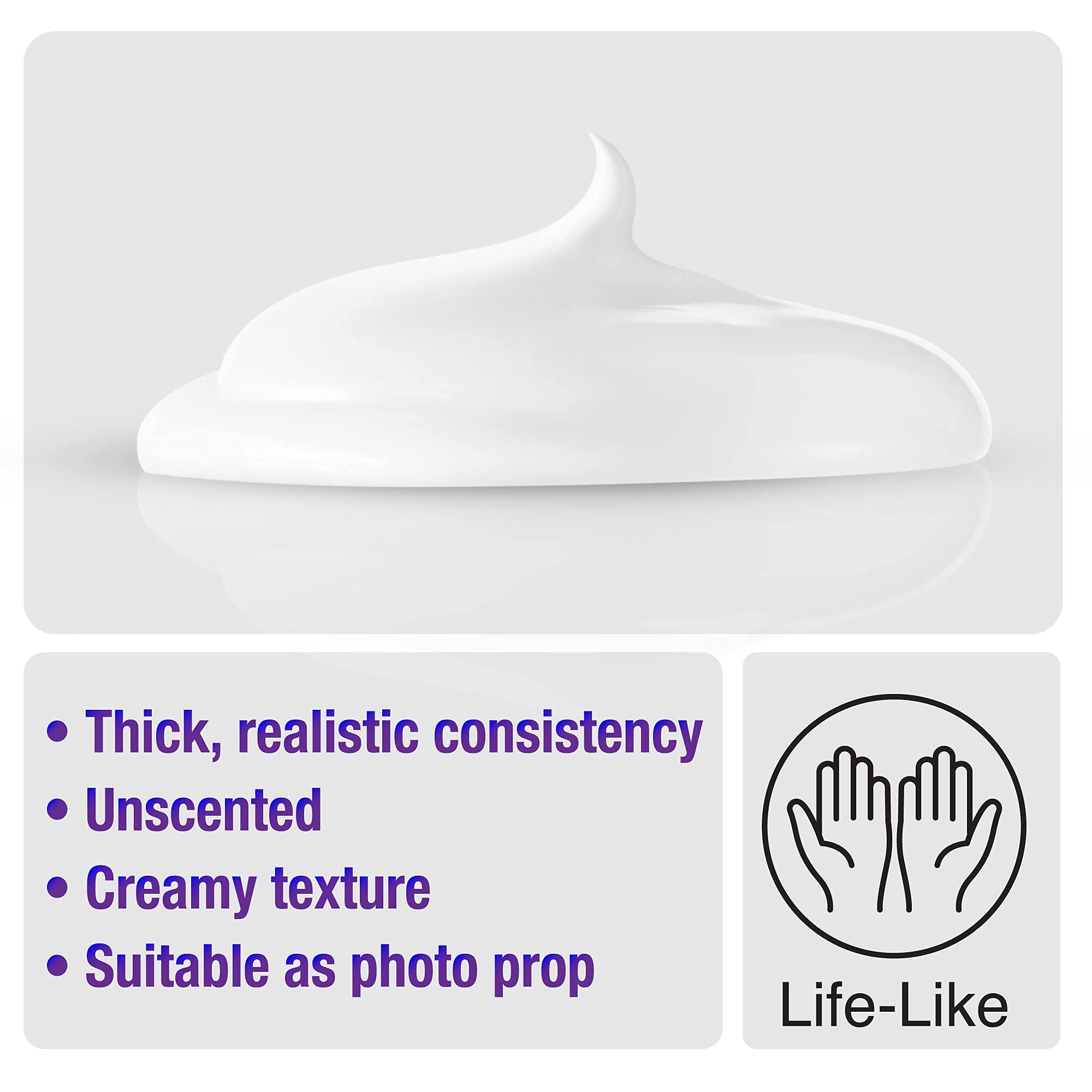 Water-Based Thick Creamy White Lube, Unscented 8.3 Fl. Oz Hypoallergenic Smooth Slippery Lubricant for Couples, Made in USA, Package May Vary