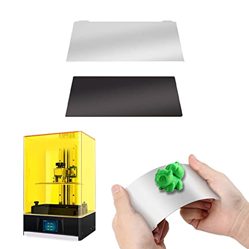 yungluner Resin Edition Magnetic Sheet 7.95x5.0in 3D Printer Resin Plate Made from Stainless Steel Authentic for 3M Adhesive Dlp Projector 4k Dlp 3D Printer Mini