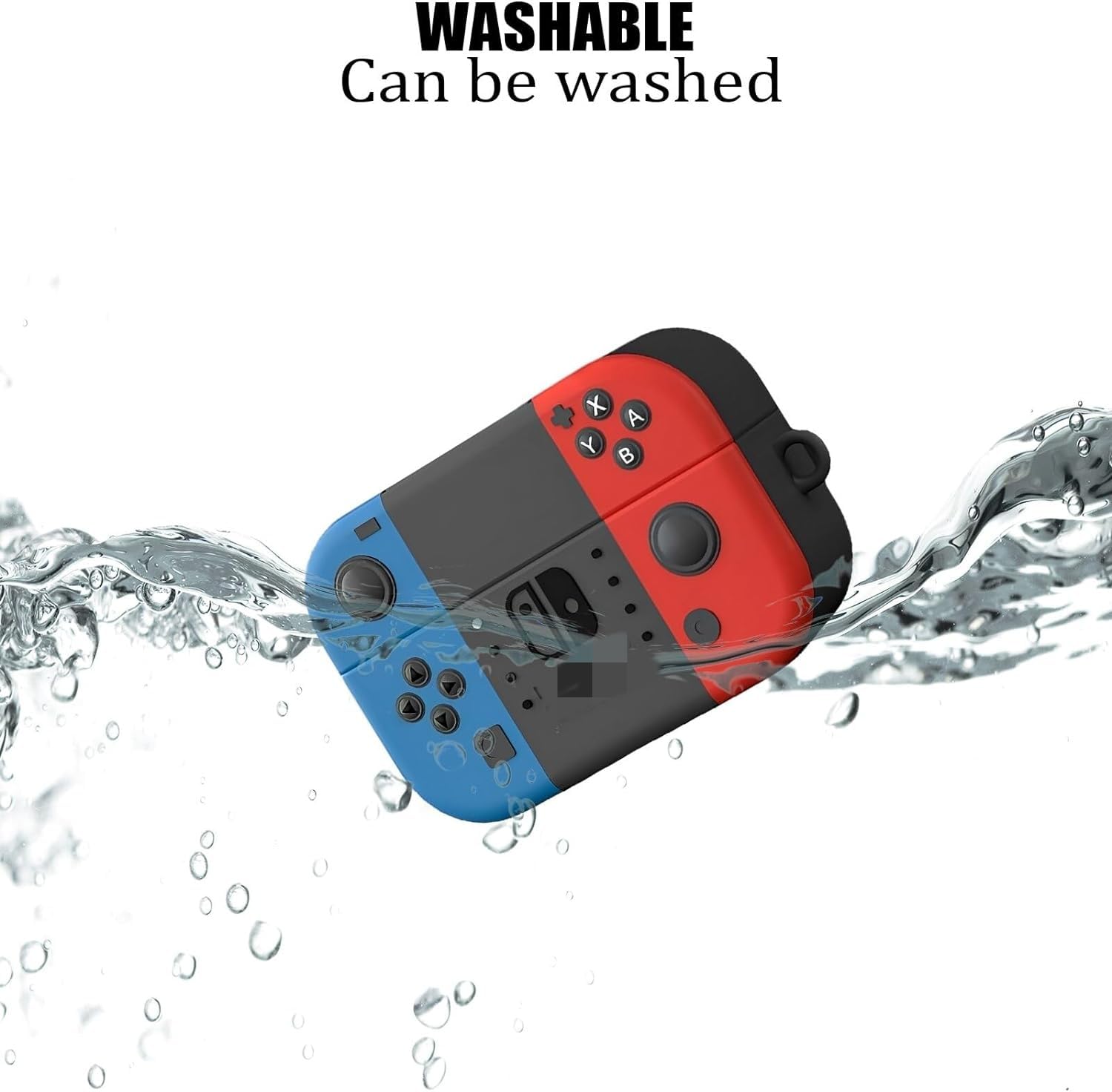 Case Compatible with Sony WF-1000XM5 with Keychain, Soft Silicone Anime Cartoon Games Console Shockproof Protective Compatible with WF-1000XM5 for Man Boys
