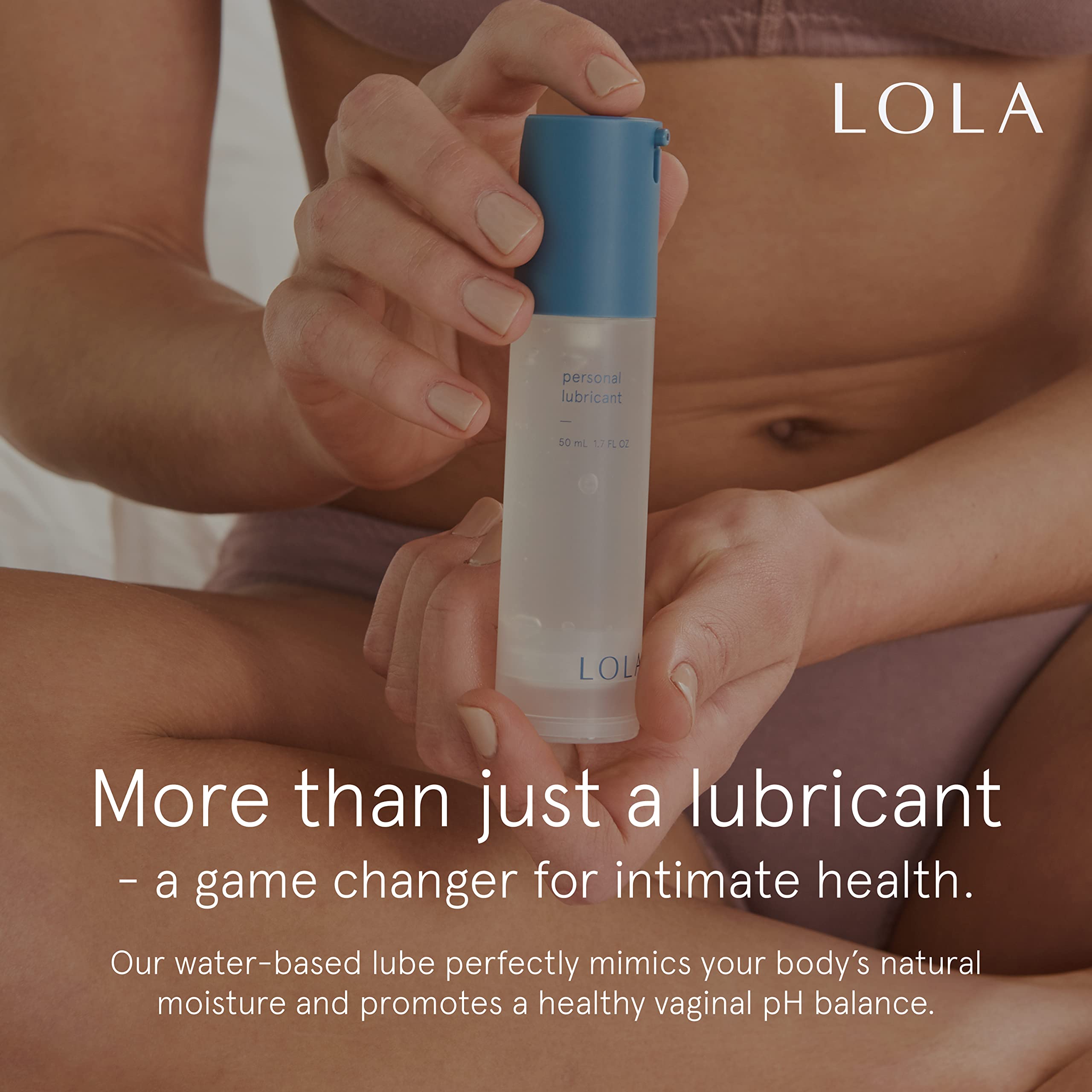 LOLA Personal Lubricant - Water-Based Lube for Couples, Unscented Lubricant & Sex Lubricant, Natural, Anal Safe for Women & Men, Water Based Lubrification