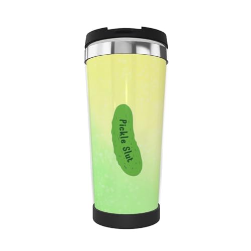 UPglow Coffee Mug Coffee Cup Double Insulated Stainless Steel Insulation Pickle Slut Logo Coffee Cup