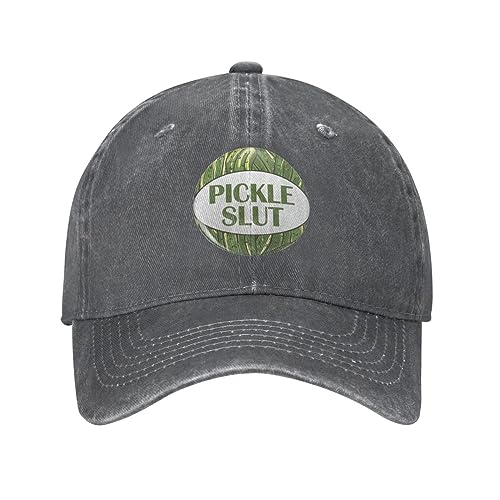 Cowboy Hat Boven Hat Trucker Dad Gift Adjustable Buckle Closure Pickle Slut Logo 1 Casquette Unisex Deep Heather