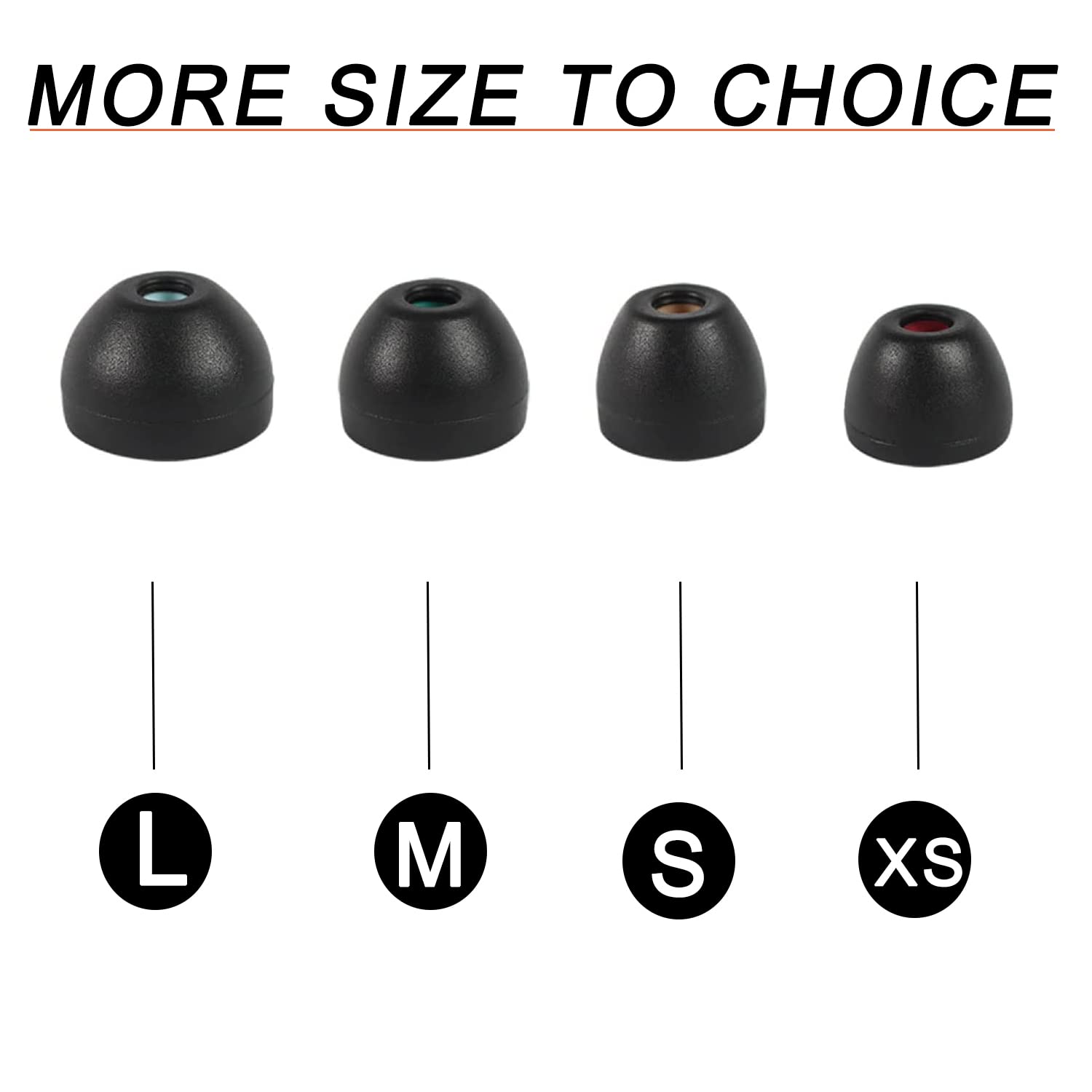 Silicone Ear Tips for Sony Earbuds Replacement for WF-1000XM4 WF-1000XM5 WF-SP800N MDR-XB50AP WF-XB700 XBA, MDR WF Series Earbuds Tips for Sony Earphone, 4 Pairs
