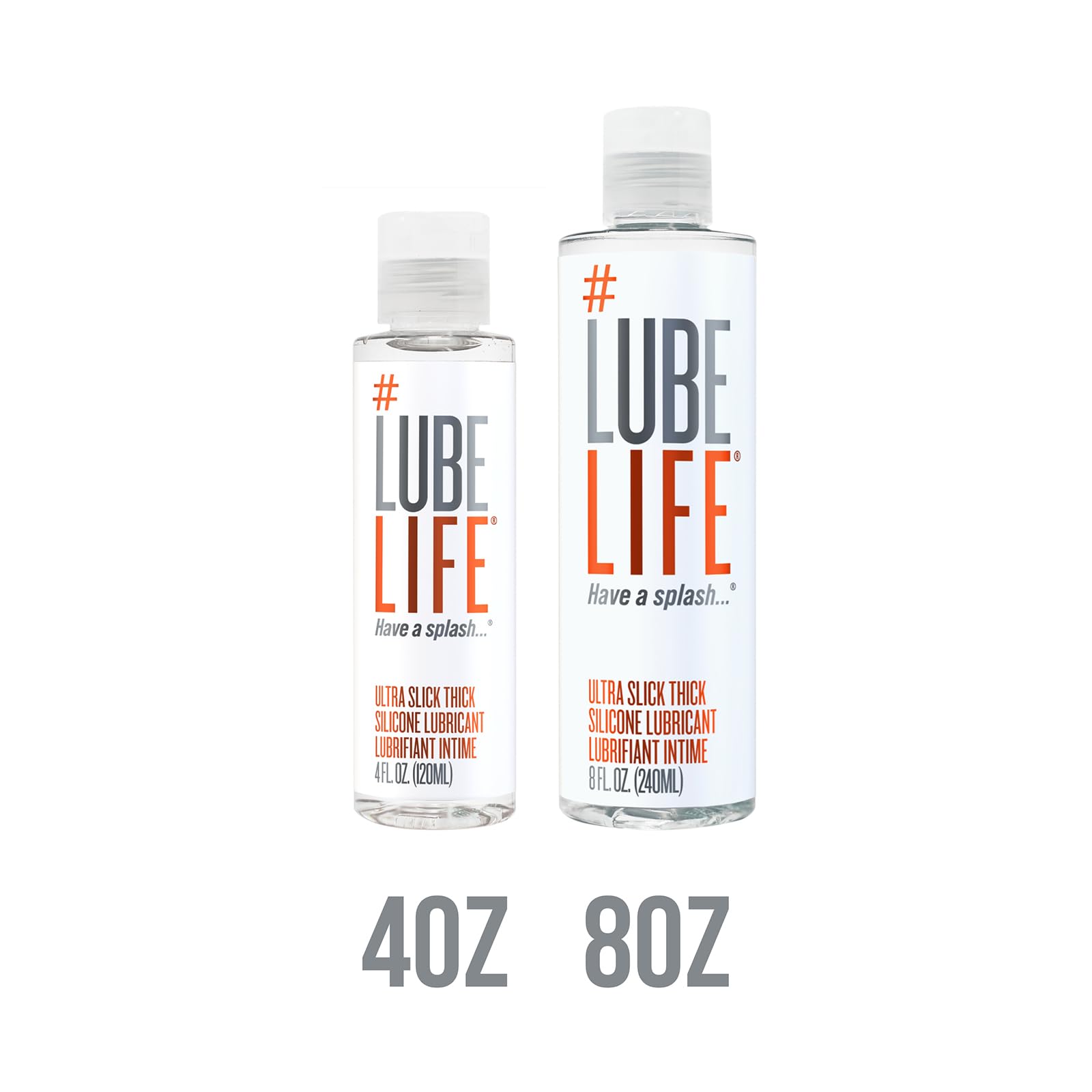 #LubeLife Ultra Thick Slick Silicone-Based Lubricant, Water Resistant, Thick Silicone Lube for Men, Women and Couples, 8 Fl Oz