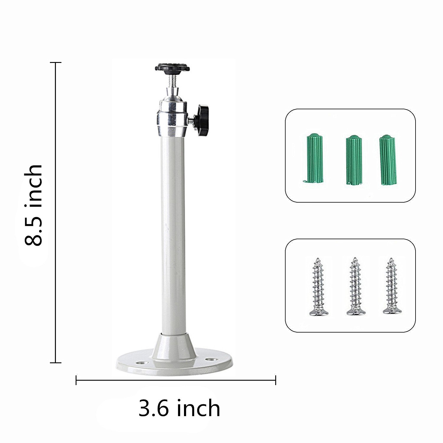 LANTWOO 8.3inch Length Mini Projector Wall Ceiling Mount Hanger, Aluminum Alloy LCD/DLP Video Projection Mount Bracket, 1/4inch Thread & 6.6 lbs Safe Load