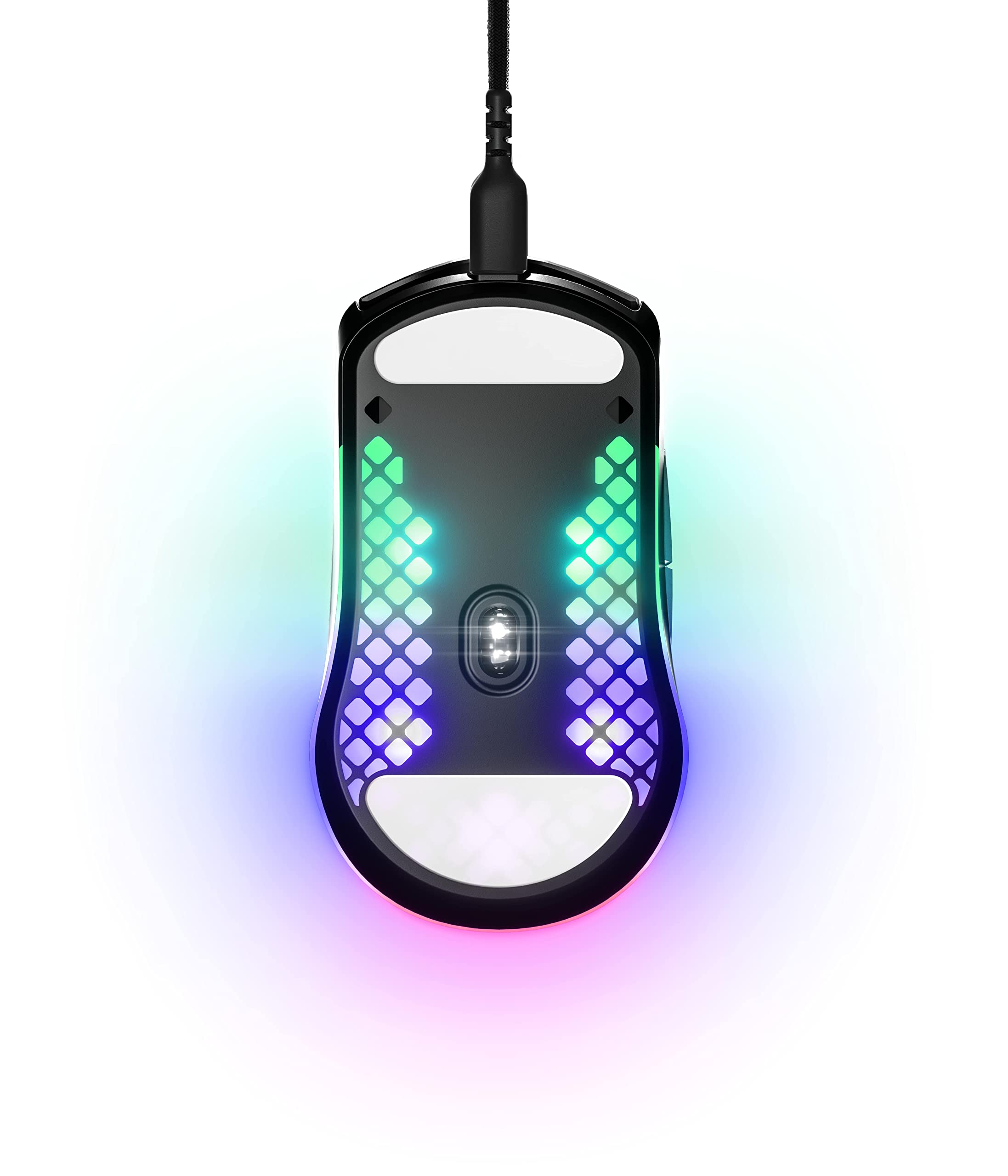 SteelSeries Aerox 3 - Super Light Gaming Mouse - 8,500 CPI TrueMove Core Optical Sensor - Ultra-Lightweight 59g Water Resistant Design - Universal USB-C connectivity - Onyx (Renewed)
