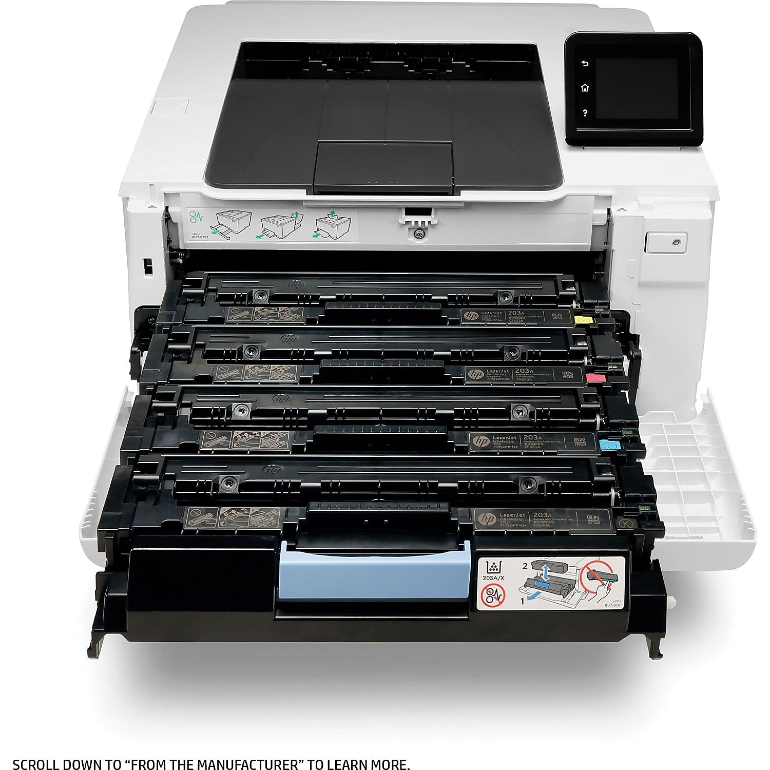 HP LaserJet Pro M254dw Wireless Color Laser Printer, Works with Alexa (T6B60A)