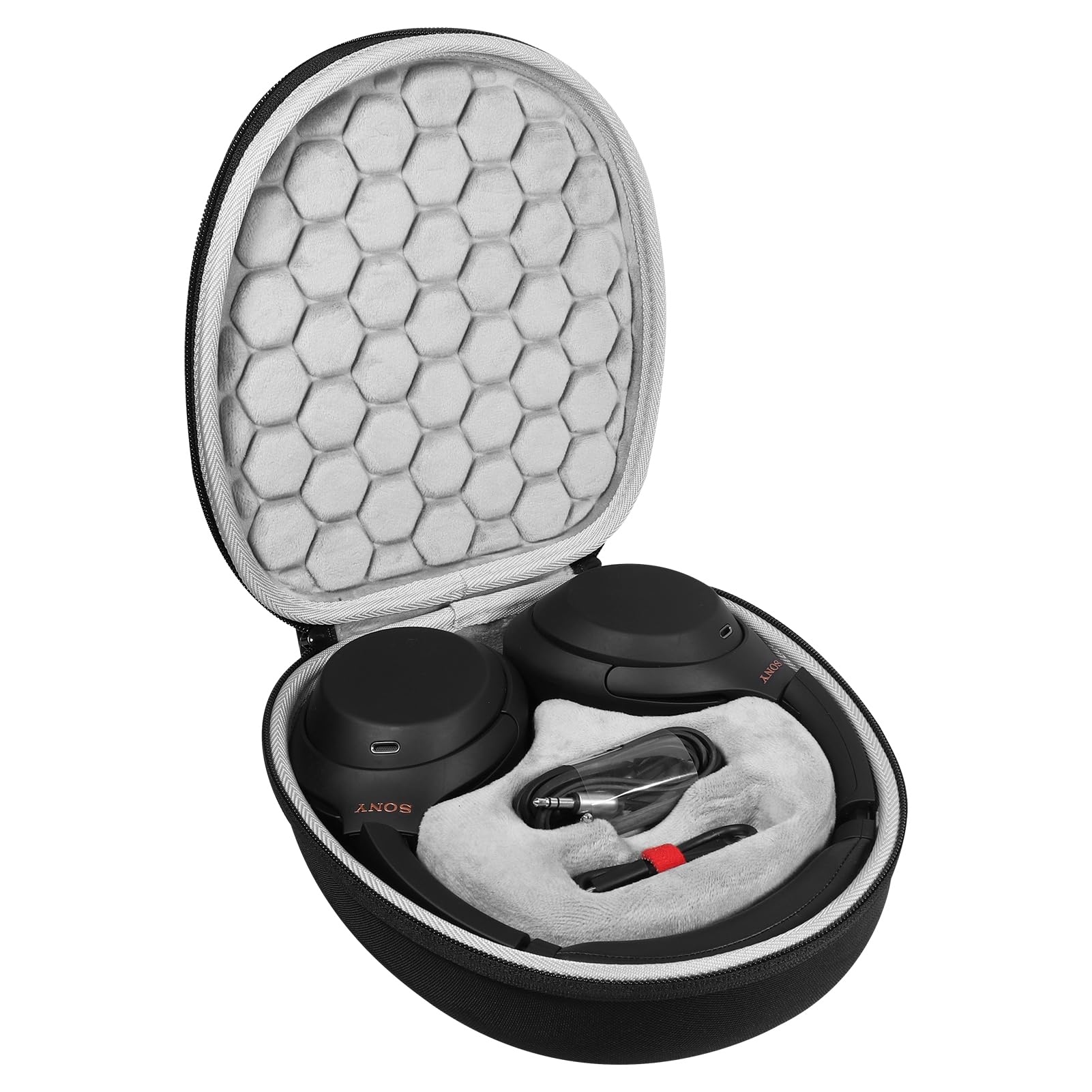 JHK Headphone Case for WH-1000XM4,WH-1000XM2,WH-1000XM3,WH-1000XM5 Wireless Noise Cancelling Headphones, Protective Hard Shell Travel Carrying Bag with Accessories Storage (for XM2/XM3/XM4)