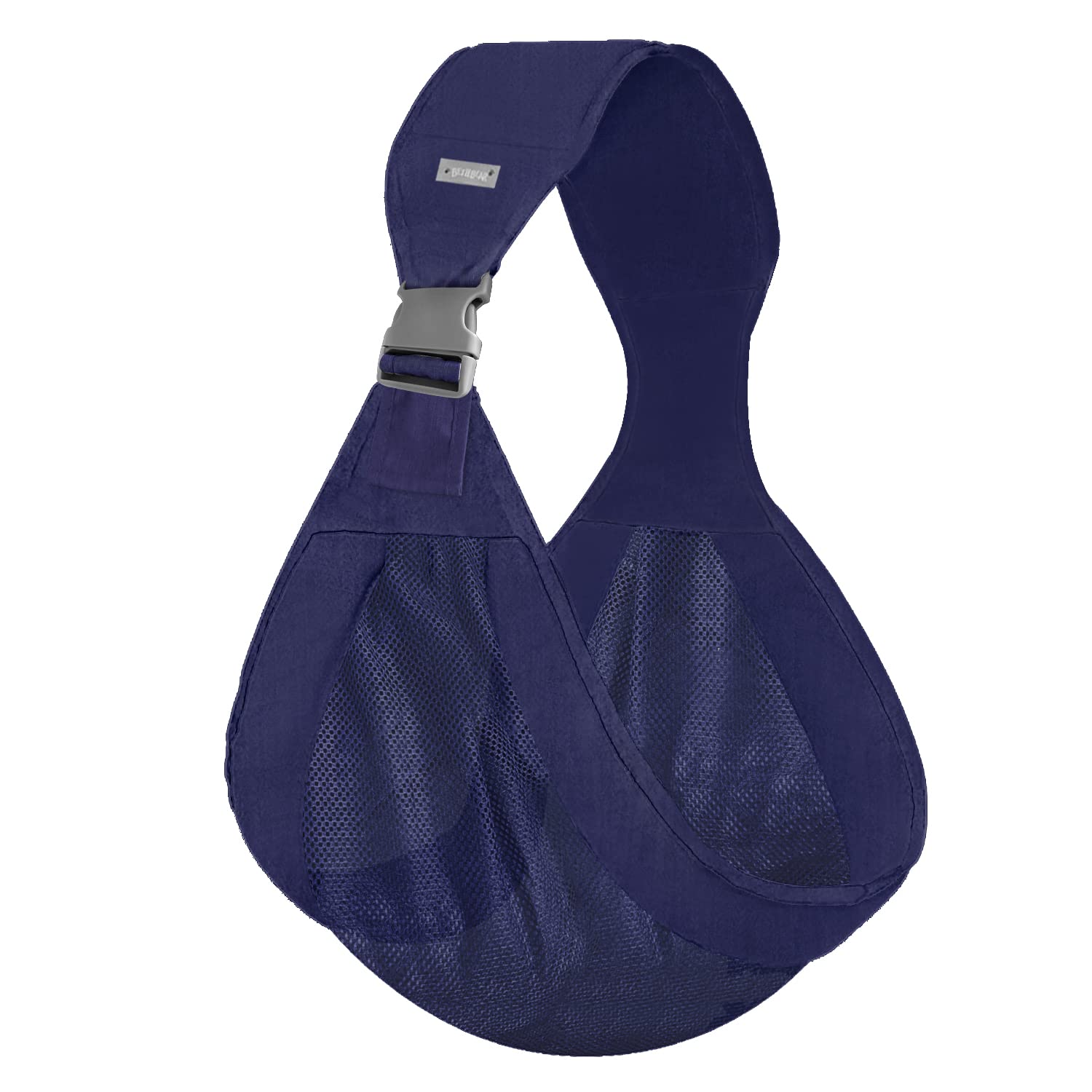 Baby Sling Carrier, Adjustable One Shoulder Labor-Saving Baby Holder Carrier, Baby Mesh Half Wrapped Sling Hip Carrier for Newborn to Toddler (Dark Blue)