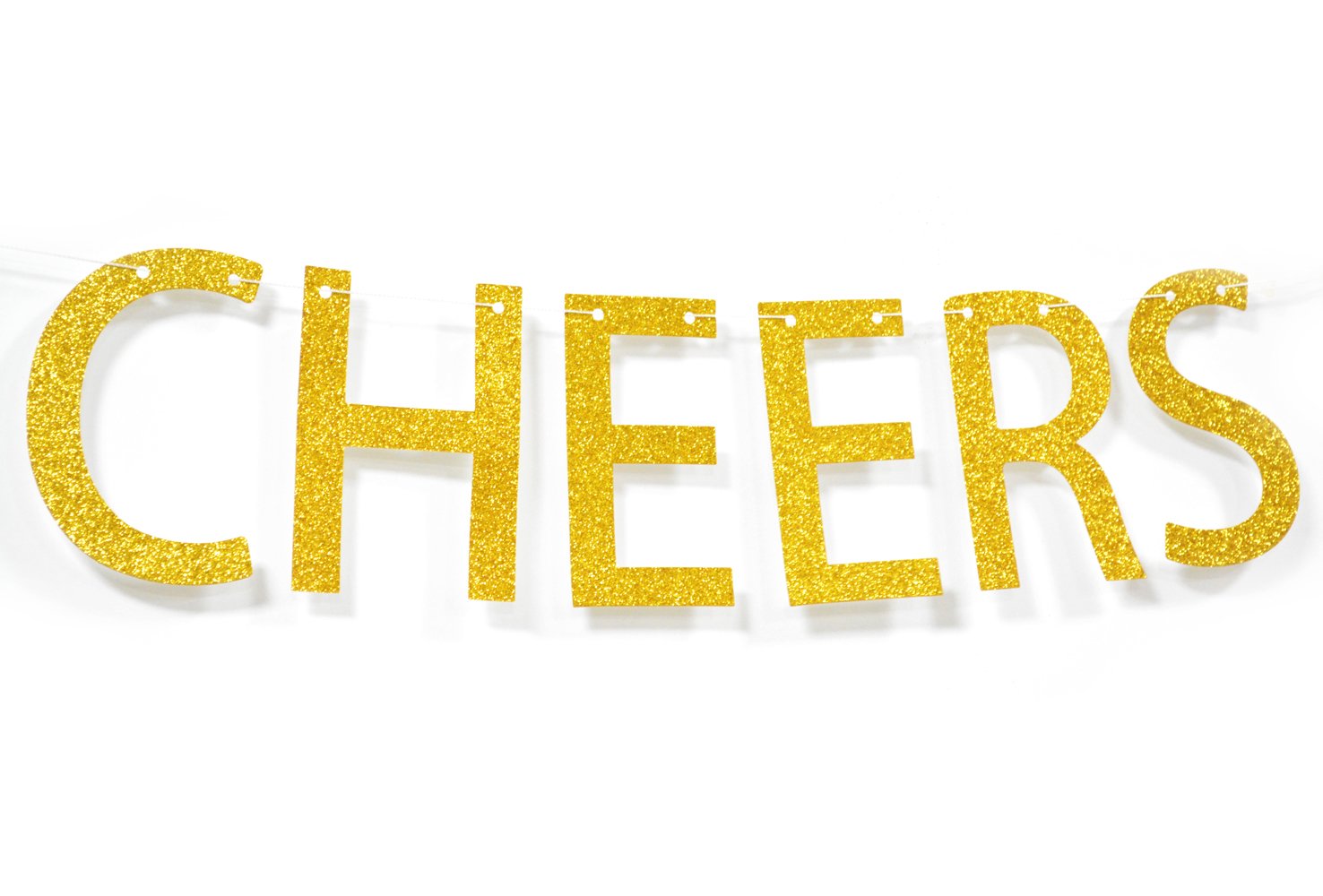 Qttier™ Cheers Y'All Gold Glitter Bunting Banner for Baby Shower Birthday Bachelorette Bridal Shower Wedding Engagement Party Decorations