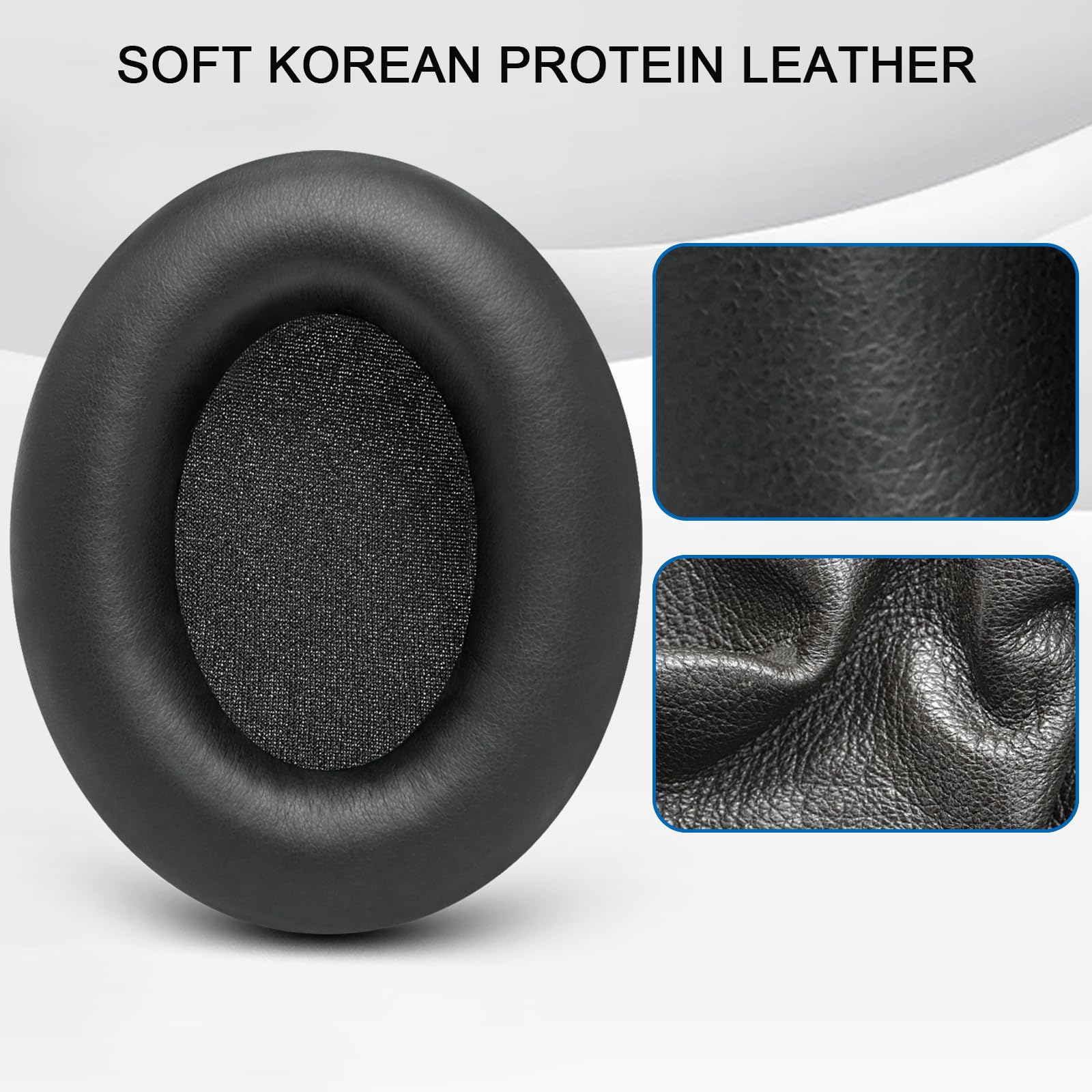 GVOEARS Replacement Ear Pads Cushions for HyperX Cloud 1/I/2/II/3/III/Pro/Core/Alpha/Alpha S/Flight/Stinger/Mix/CloudX/CloudX Chat Headphones, Earpads with Premium Leather and Softer Memory Foam