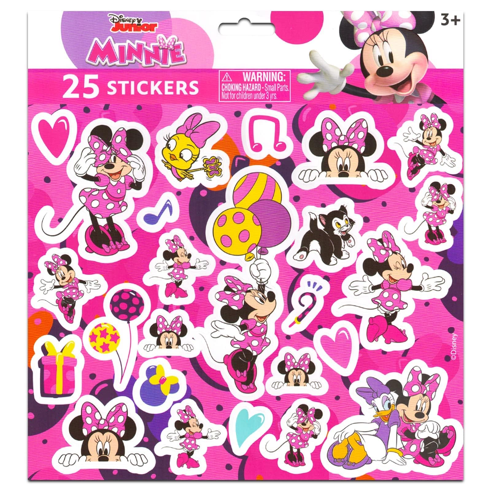 Fast Forward Minnie Mouse Mini Backpack with Lunch Box Set - Bundle with 11" Minnie Backpack, Minnie Mouse Lunch Bag, Water Bottle, Stickers, More | Minnie Backpack for Toddlers