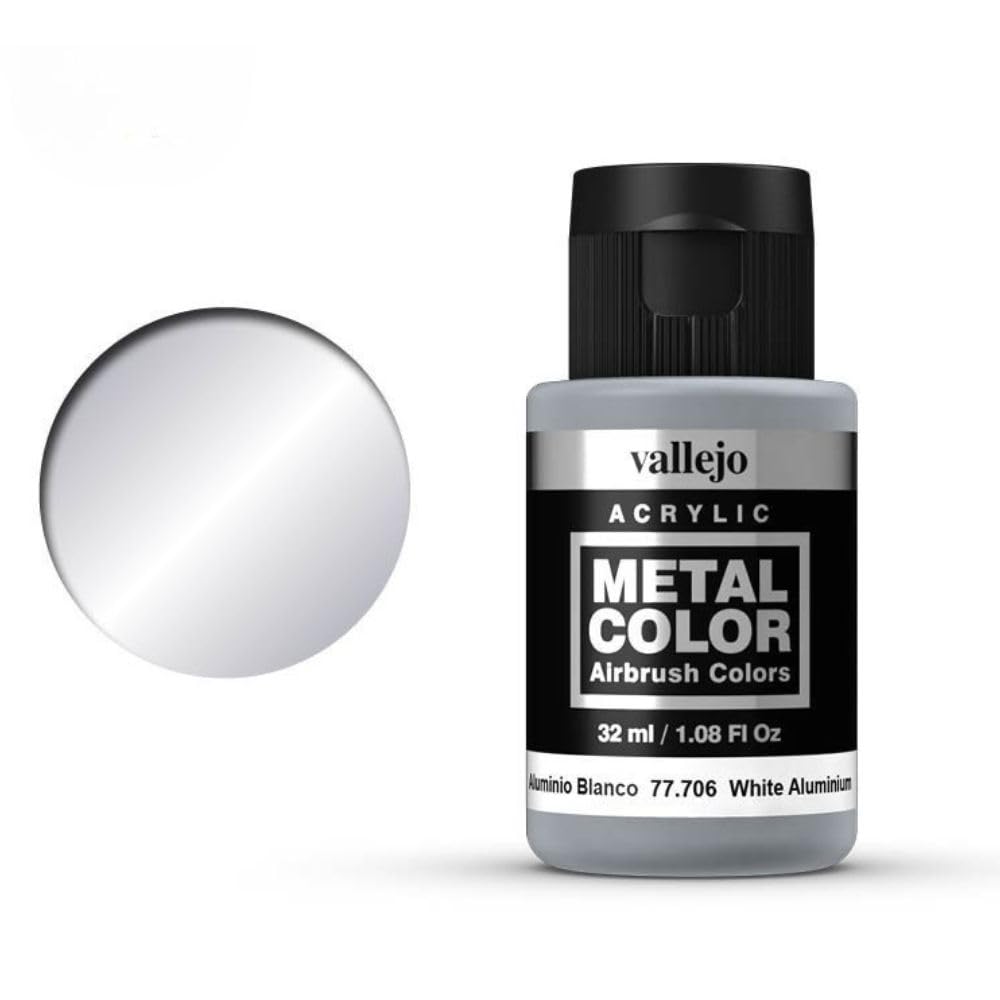 Vallejo White Aluminum Metal Color32ml Paint