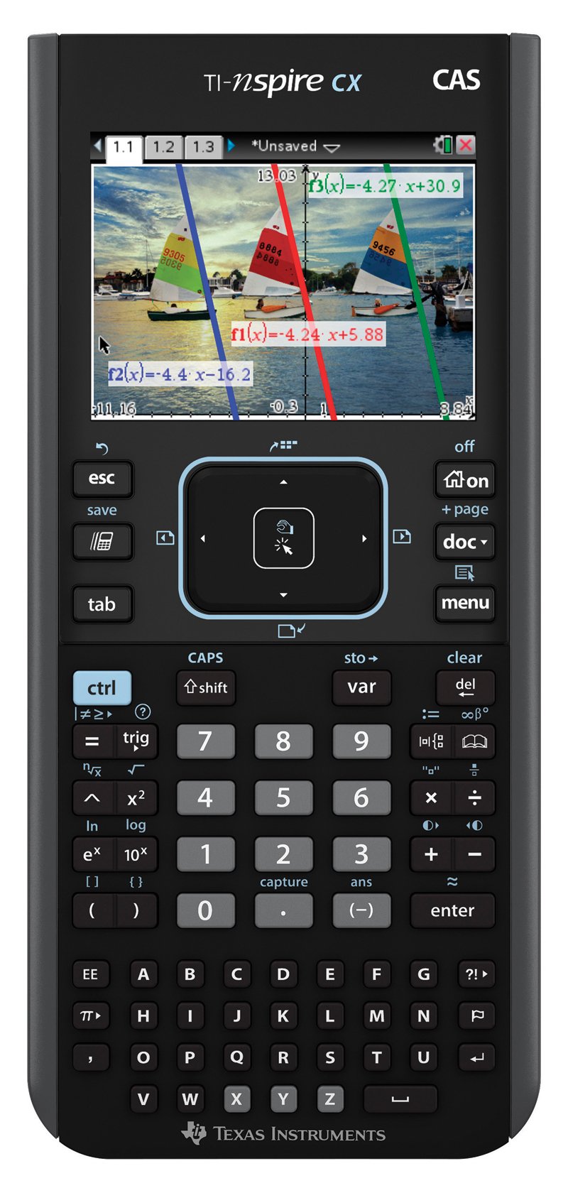 Texas Instruments TI Nspire CX CAS Graphing Calculator (Certified Renewed)