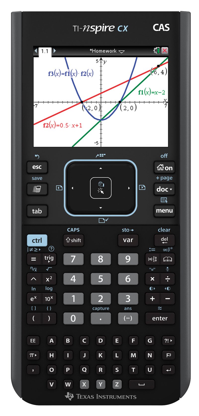 Texas Instruments TI Nspire CX CAS Graphing Calculator (Certified Renewed)
