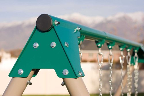 Lifetime 290038 Heavy Duty A-Frame Metal Swing Set, Earthtone