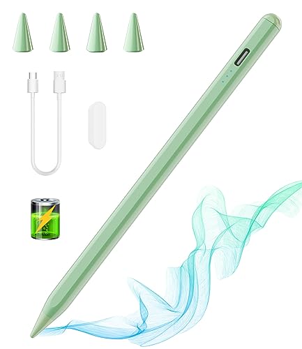 Apple Pencil for iPad Air 5/4/3rd, iPad Pro 11/12.9 Inch - Magnetic Stylus with Palm Rejection & Tilt Sensitivity, Green