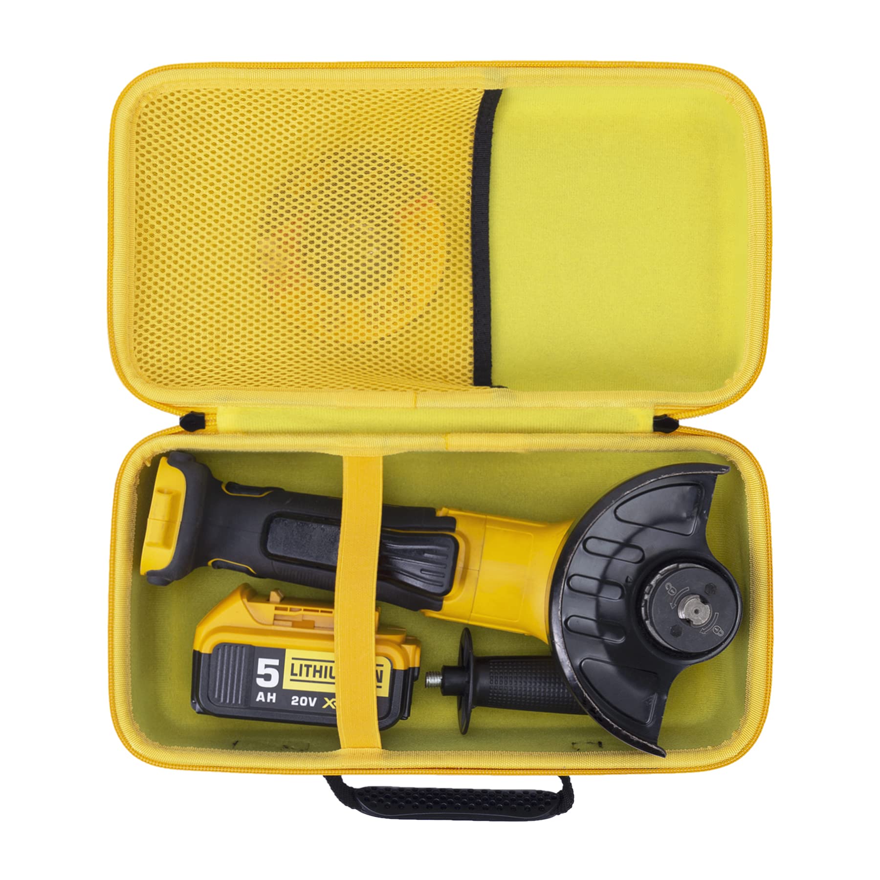 Hard Case for Dewalt 20v/60v Max XR Battery and Charger + DEWALT 20V MAX Angle Grinder Tool