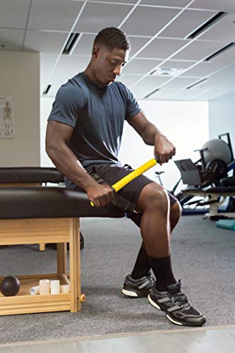 SKLZ Massage Bar Handheld Muscle Roller Massage Stick for Physical Therapy, Original Size , Yellow/Black