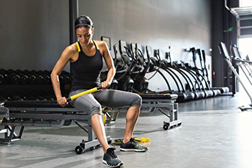 SKLZ Massage Bar Handheld Muscle Roller Massage Stick for Physical Therapy, Original Size , Yellow/Black