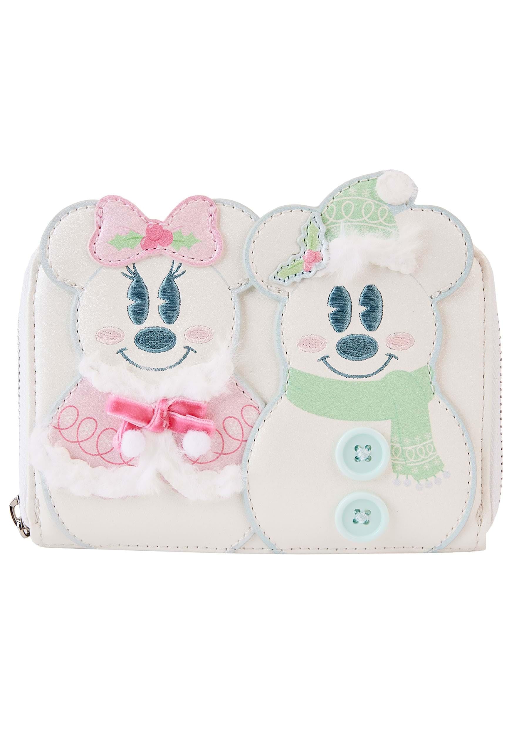 Loungefly Disney Mickey & Minnie Pastel Snowman Wallet Disney Standard