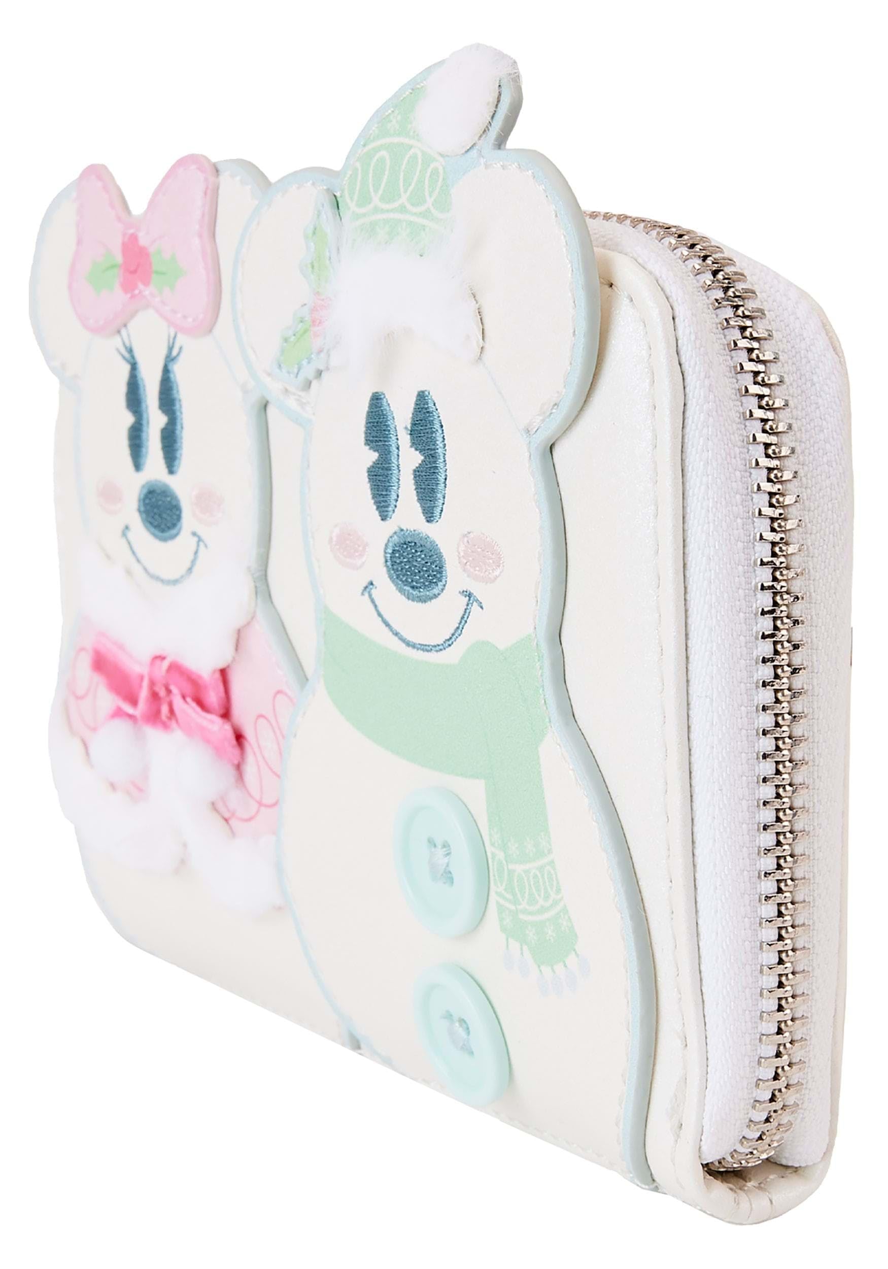 Loungefly Disney Mickey & Minnie Pastel Snowman Wallet Disney Standard