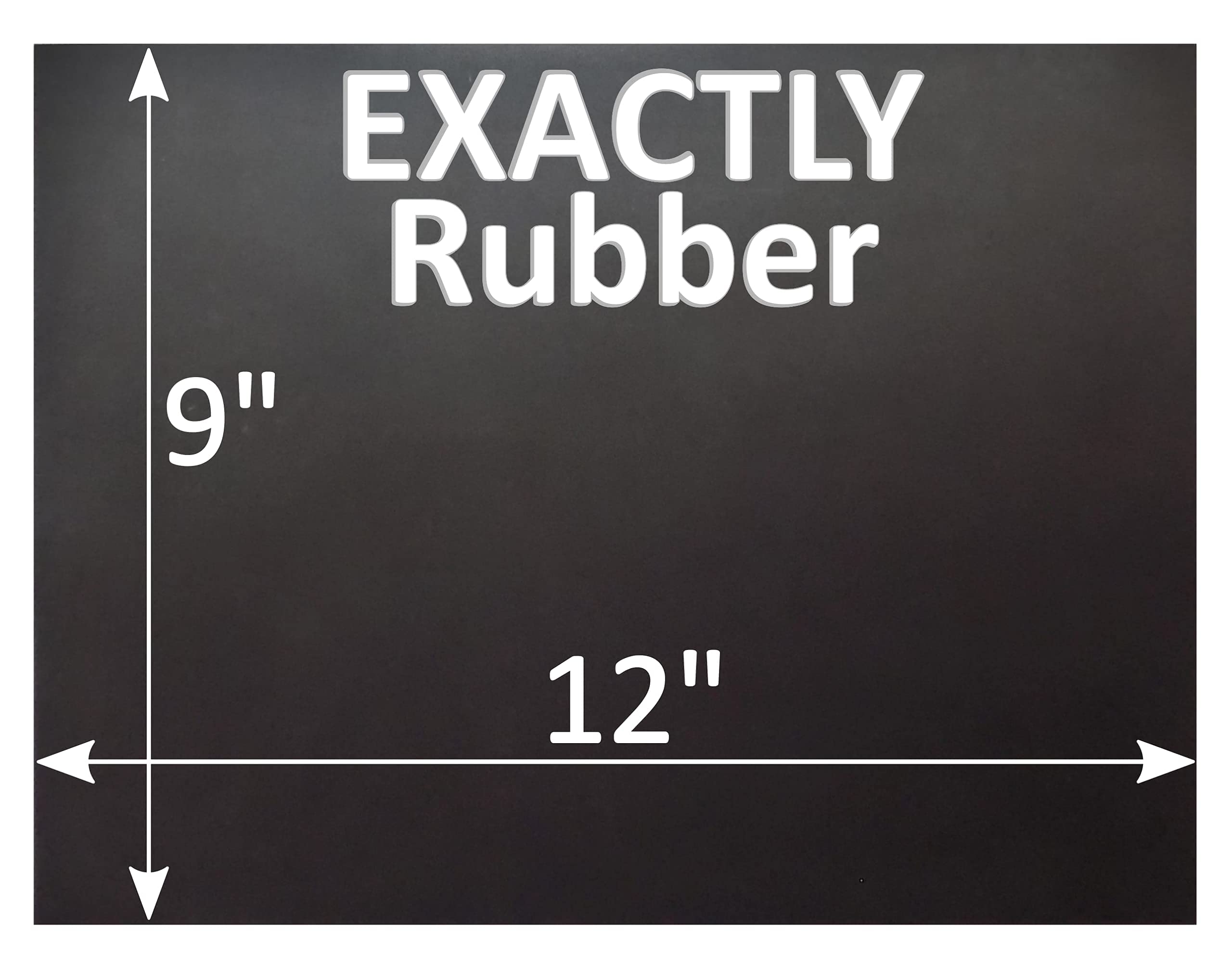 Black Silicone Rubber Sheet, 60A Durometer, 1/32 x 9 x 12" Commercial Grade, Made in the USA, No Adhesive Backing, High Temp Gasket Material