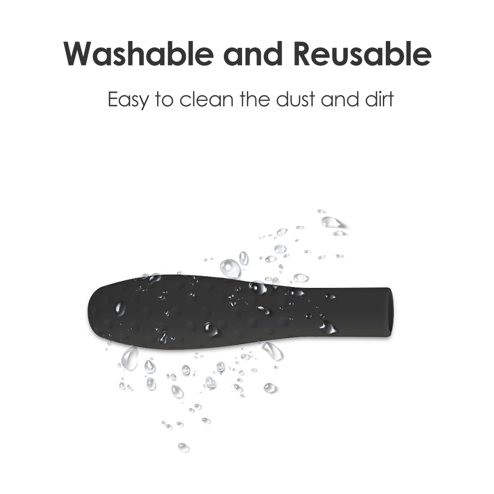 ProElife Ergonomics Grip Holder Silicone Protective Sleeve Cover for Apple Pencil 1st 2nd Generation iPad Pro 11'' 12.9'' 2021/2020/2018 Stylus Accessories Kits (Black)