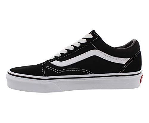 Vans Men's Old Skool Sneaker, Canvas - Black/True White, Size 9.5